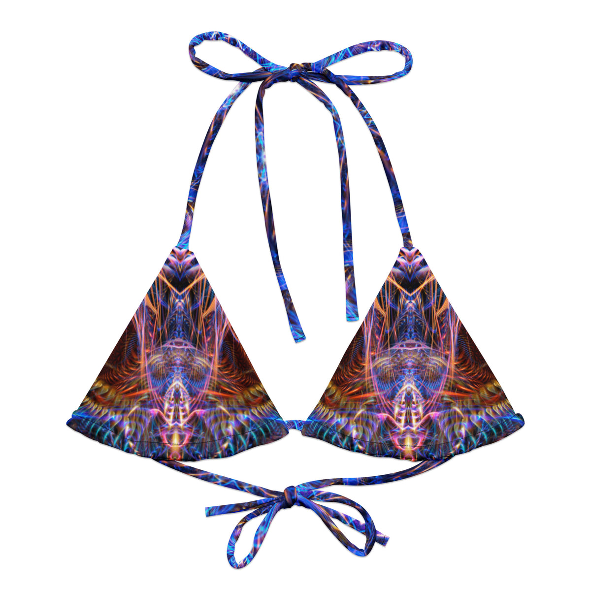 Cosmic Noise String Bikini Top – Johnathan Singer Art