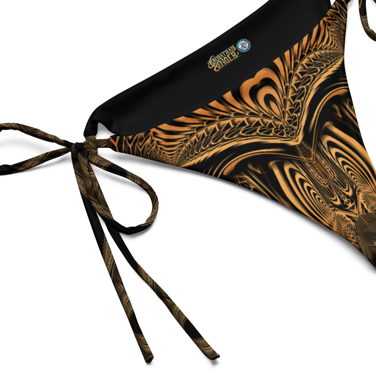 Down the Ribbit Hole String Bikini Bottom – Johnathan Singer Art