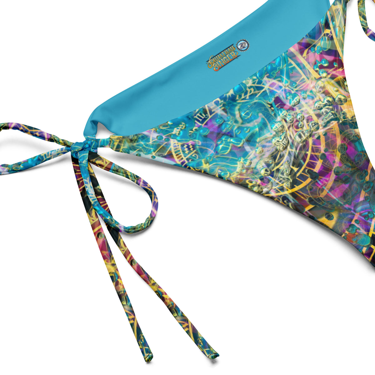 Time Melts Away String Bikini Bottom – Johnathan Singer Art