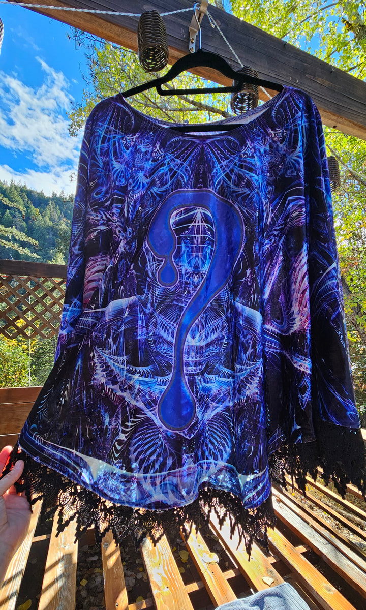 Angels Dancing on a Pin x Dripper Crushed Velvet Pullover Shawl ...