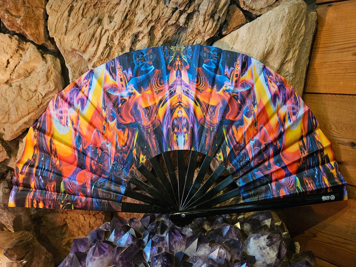 WIP UV Reactive Hand Fan – Johnathan Singer Art
