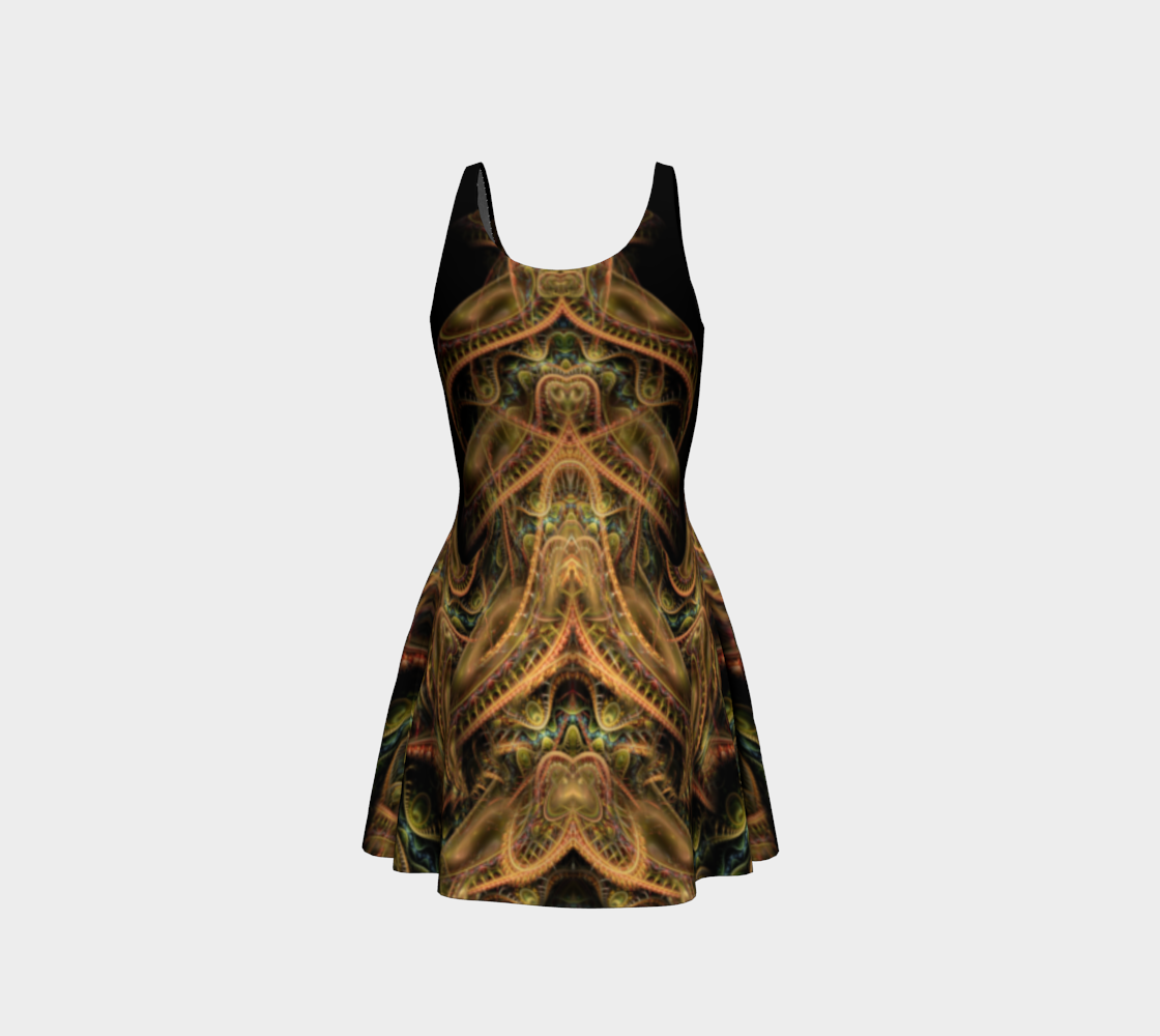 Dragon's Lair Flare Dress – Johnathan Singer Art